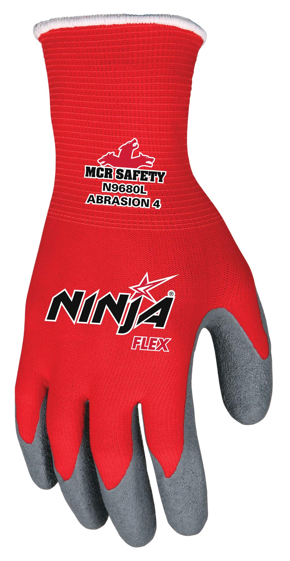 Memphis N9680 Red Ninja Flex Gloves, 15 Gauge, Size Large, (12 Pair)