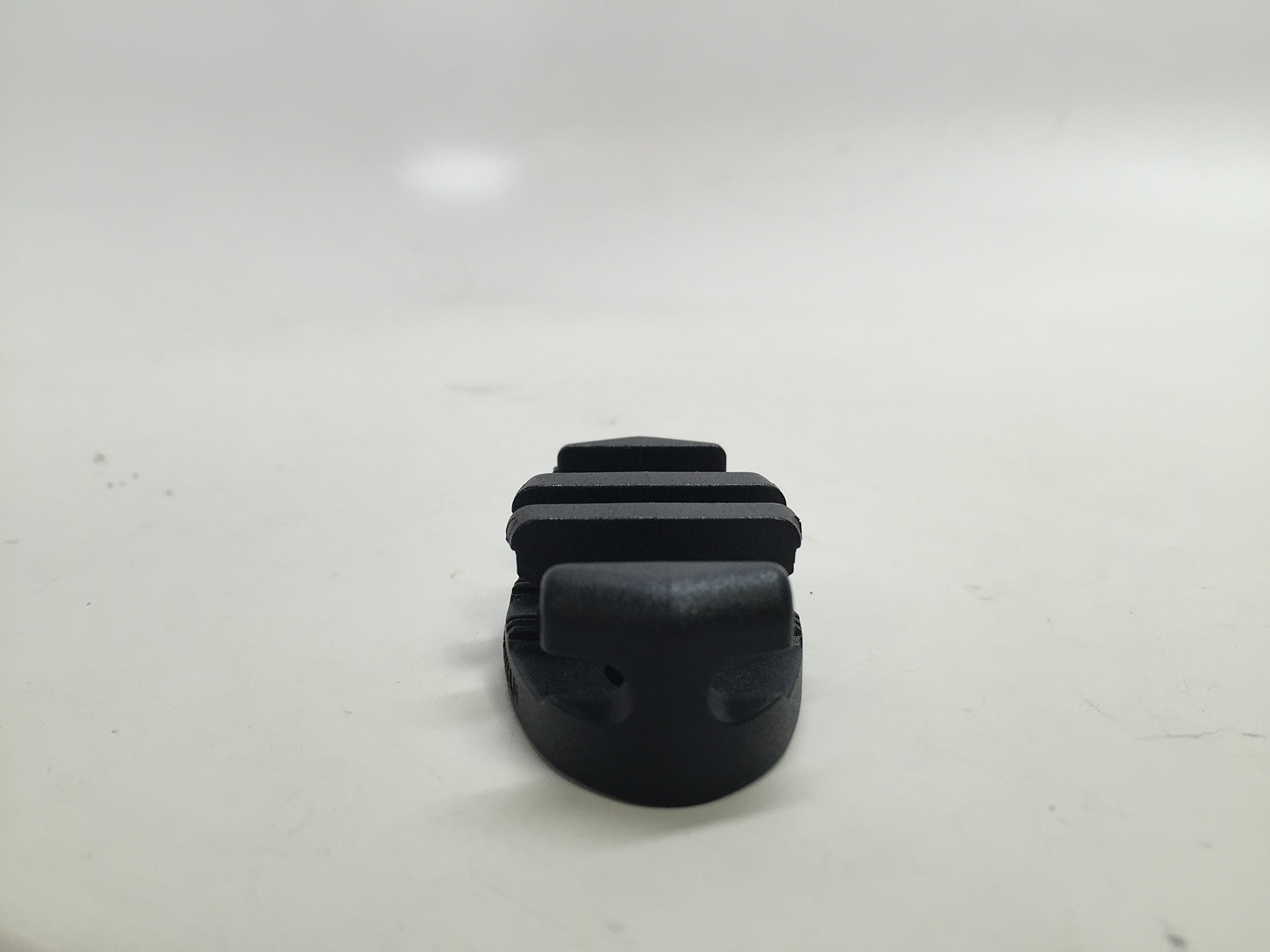 MARINE BOAT CANOE KAYAK PAIR of BLACK PC ZIGZAG ANCHOR CLEAT for BOW SAFETY LINE