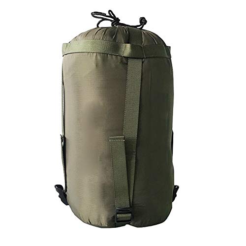 Outdoor Lightweight Waterproof Sleeping Bag, Compression Sack Clothing Sundries Drawstring Storage Pouch for Backpacking, Camping, Hiking (Army Green)