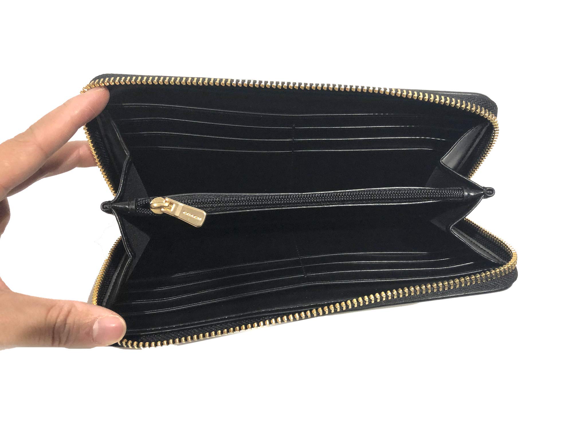 New Coach C Signature Purse Satchel Hand Bag & Wallet 2 Piece Set Brown Black