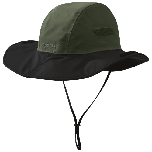 Outdoor Research Unisex Seattle Rain Hat, Fatigue/Black, L