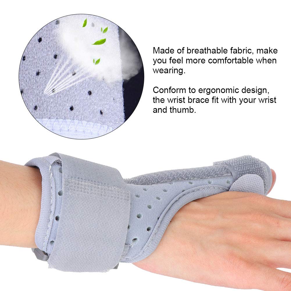 POCREATION Thumb Brace, Lightweight Thumb Stabilizer, Ergonomic Wrist Protector, Thumb Fix Brace for Tenosynovitis Relieve Thumb Pain Thumb