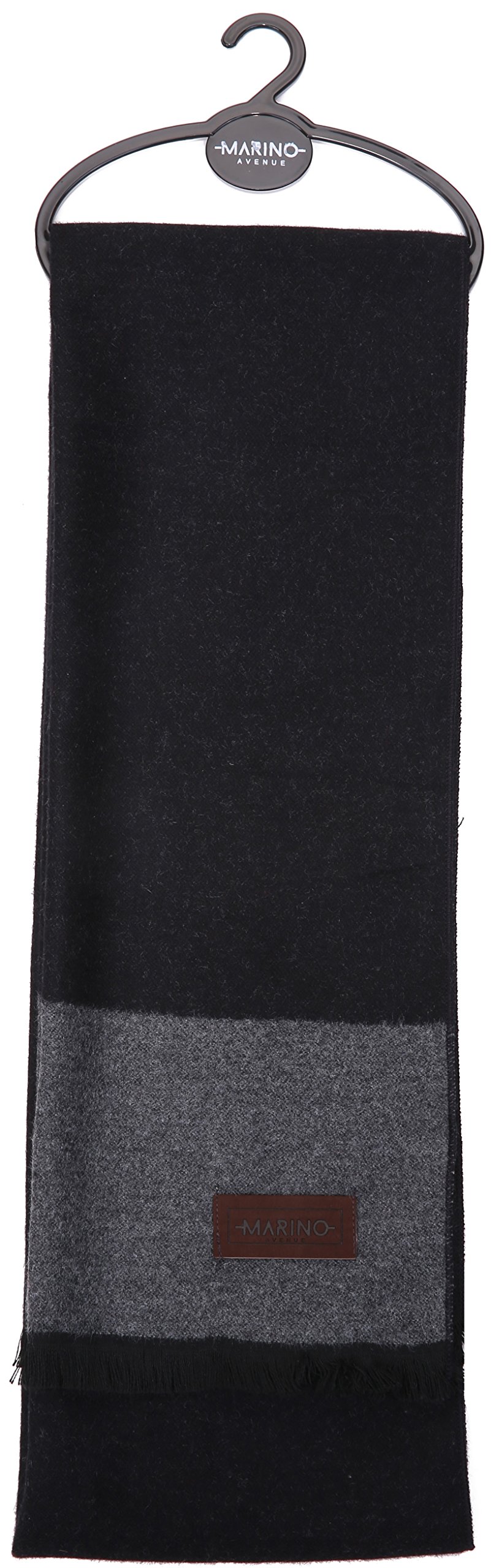 Marino’s Winter Cashmere Feel Men Scarf,100% Cotton Fashion Scarves, In Elegant Gift Box - Raven Ash - One Size