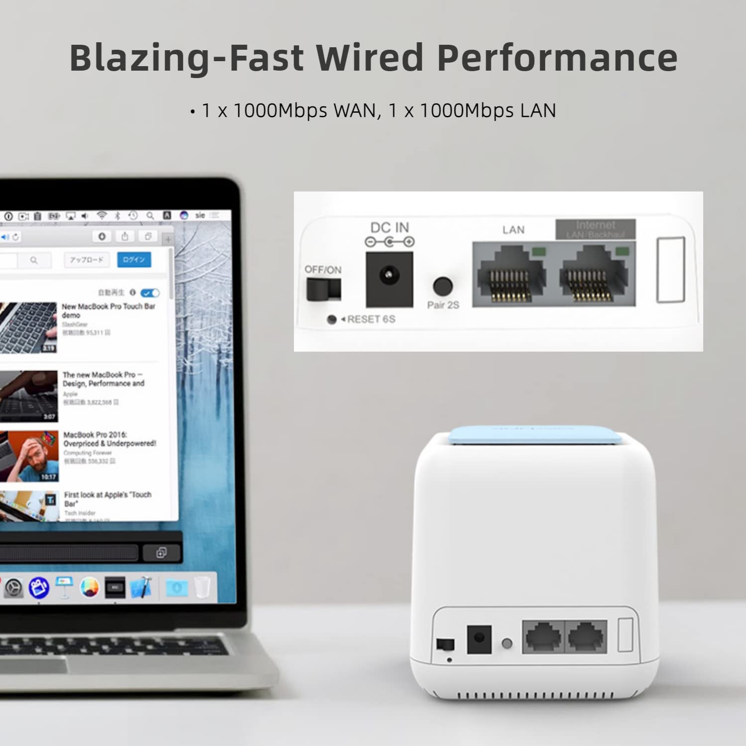 WAVLINK AC1200 Mesh WiFi System 3 Pack- Dual Band Smart Router Up to 3000 Sq.ft Whole Home Coverage & 85+Connections, Parental Control, Gigabit Ethernet, MU-MIMO
