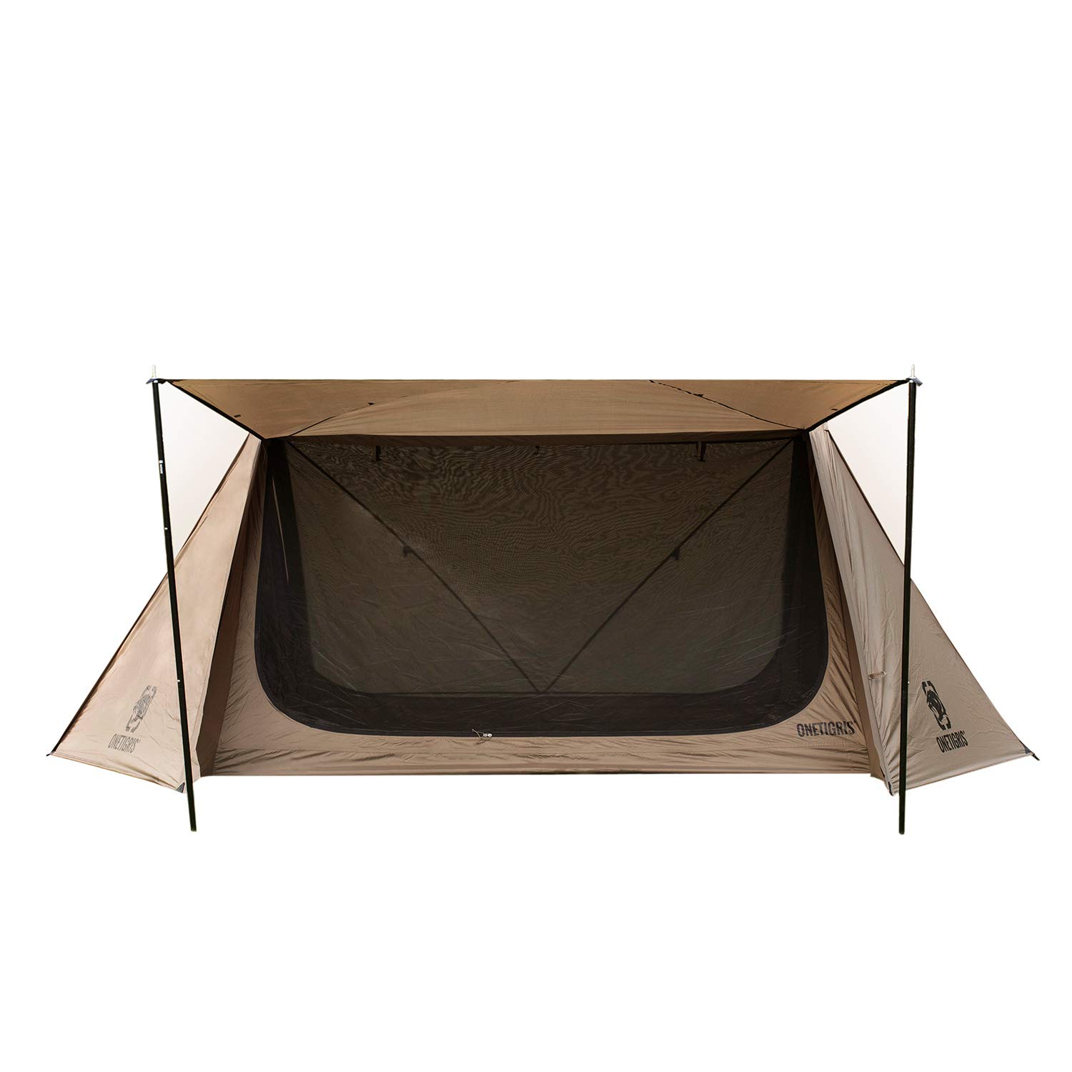 OneTigris Outback Retreat Camping Tent + Waterproof Tent Footprint + Lightweight Tent Poles (1.25m)