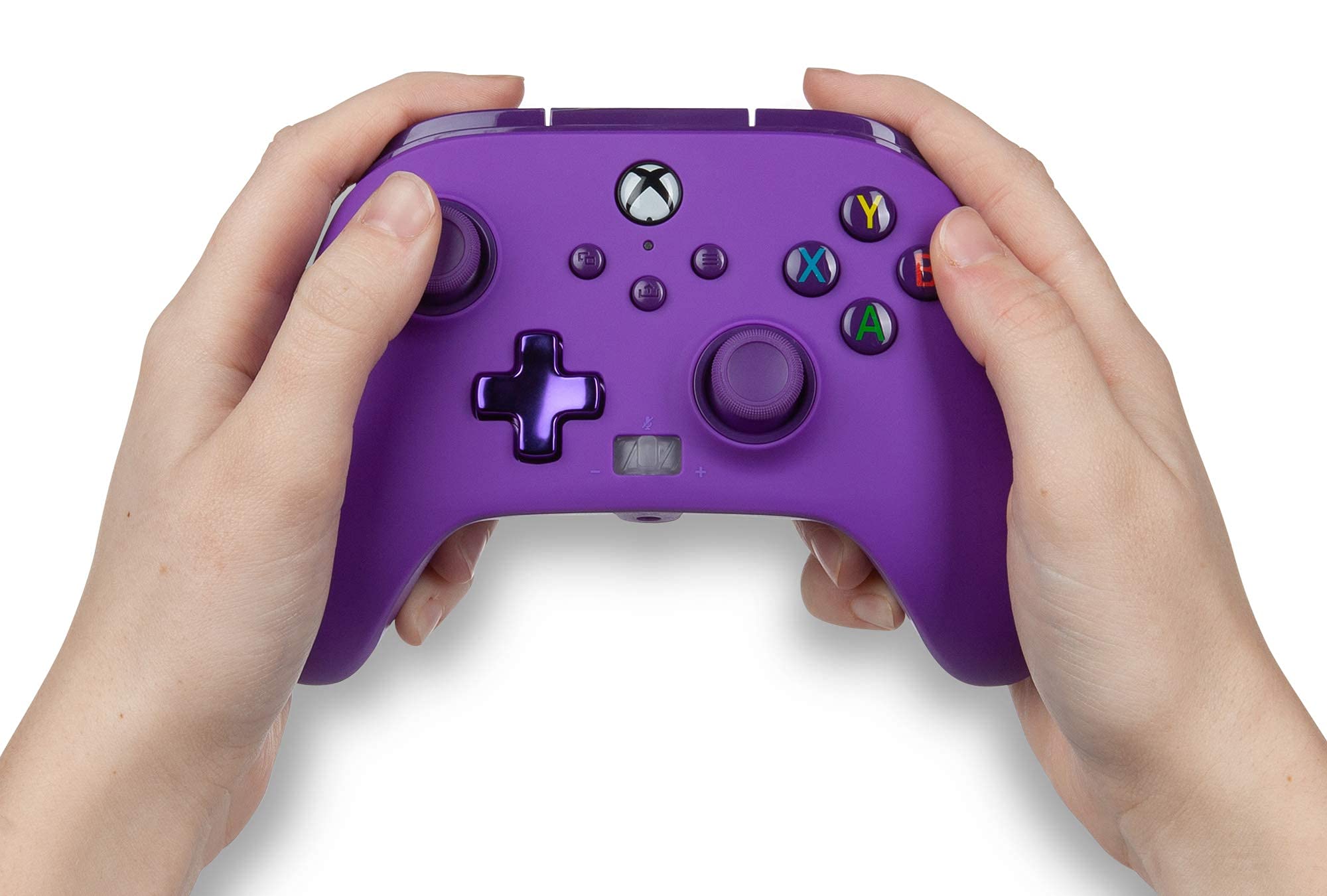 PowerA Enhanced Wired Controller for Xbox Series X|S β Royal Purple, gamepad, wired video game controller, gaming controller, Xbox Series X|S (Renewed)