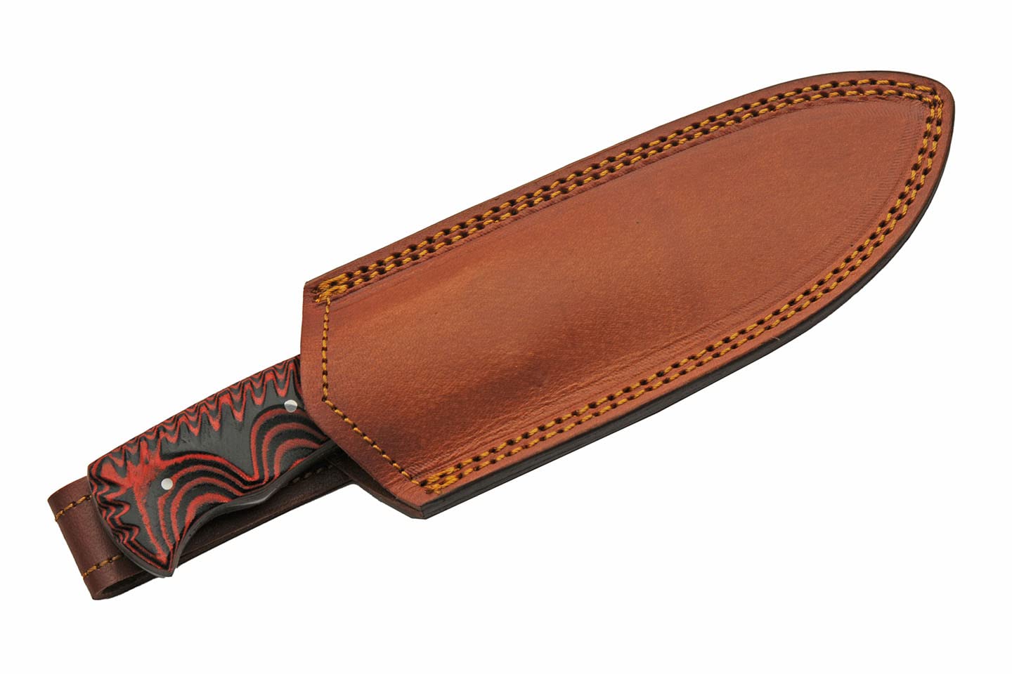 Magma Damascus Steel Blade Micarta Handle 9.5 inch Edc Hunting Knife