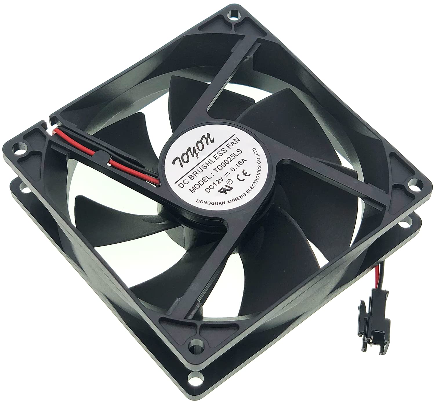 TD9025LS 9025 Cooling Fan for Wine Fridge, Hotel Refrigerator,DC12V 0.16A 1.92w 2-Wire 90x90x25MM brushless Fan