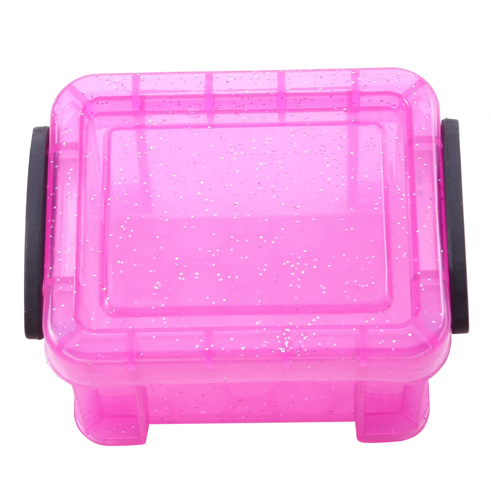 Sevenfly Family Plastic Storage Bin with Lid Medicine Box Lockable Container for Toy Desktop Jewelry Accessory Drawer Or Kitchen,Purple
