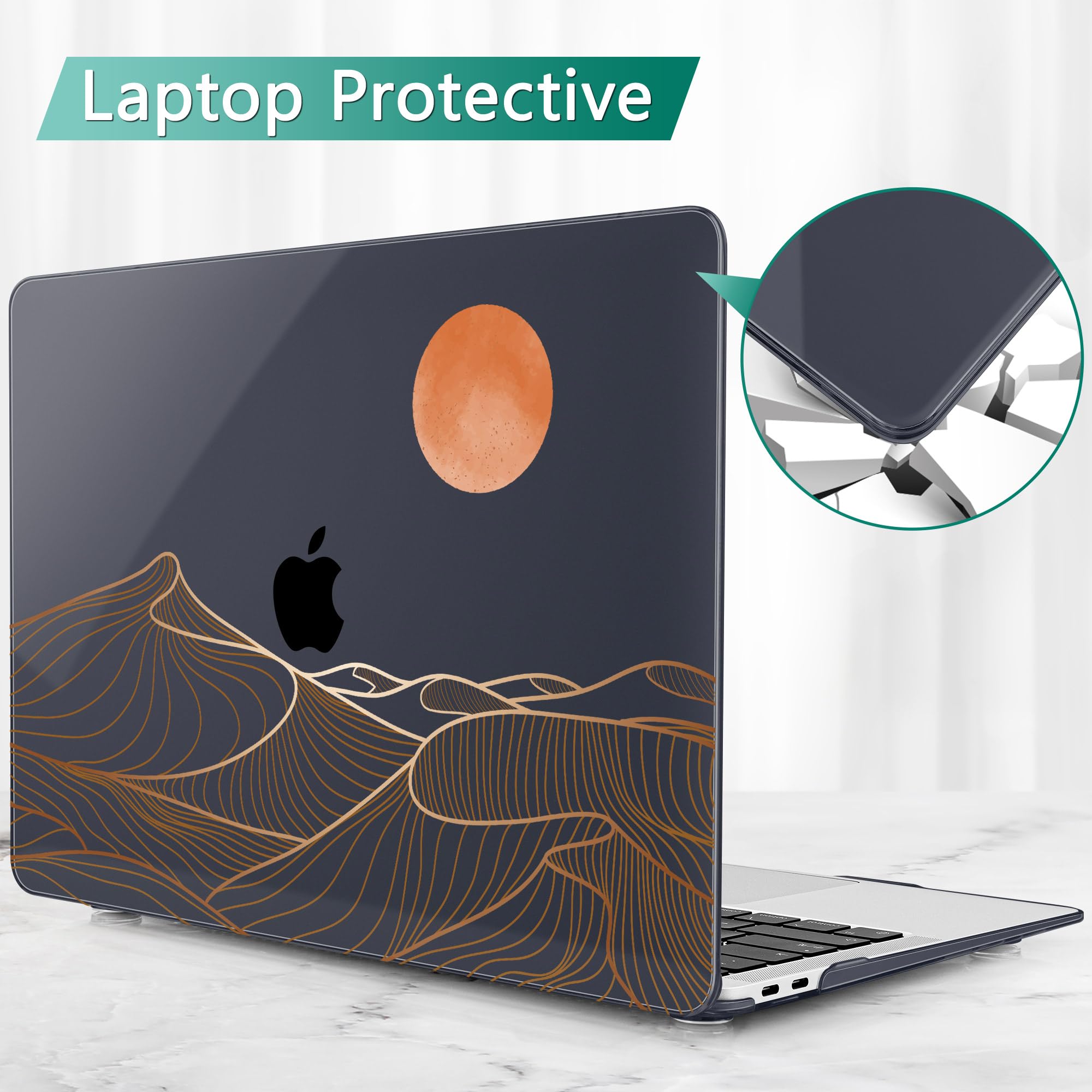 May Chen Compatible with MacBook Air 13 inch Release 2021 2020 2019 2018 (Models: M1 A2337/A2179/A1932), Plastic Hard Shell Case for MacBook Air 13 with Retina Display & Touch ID, Butterflies