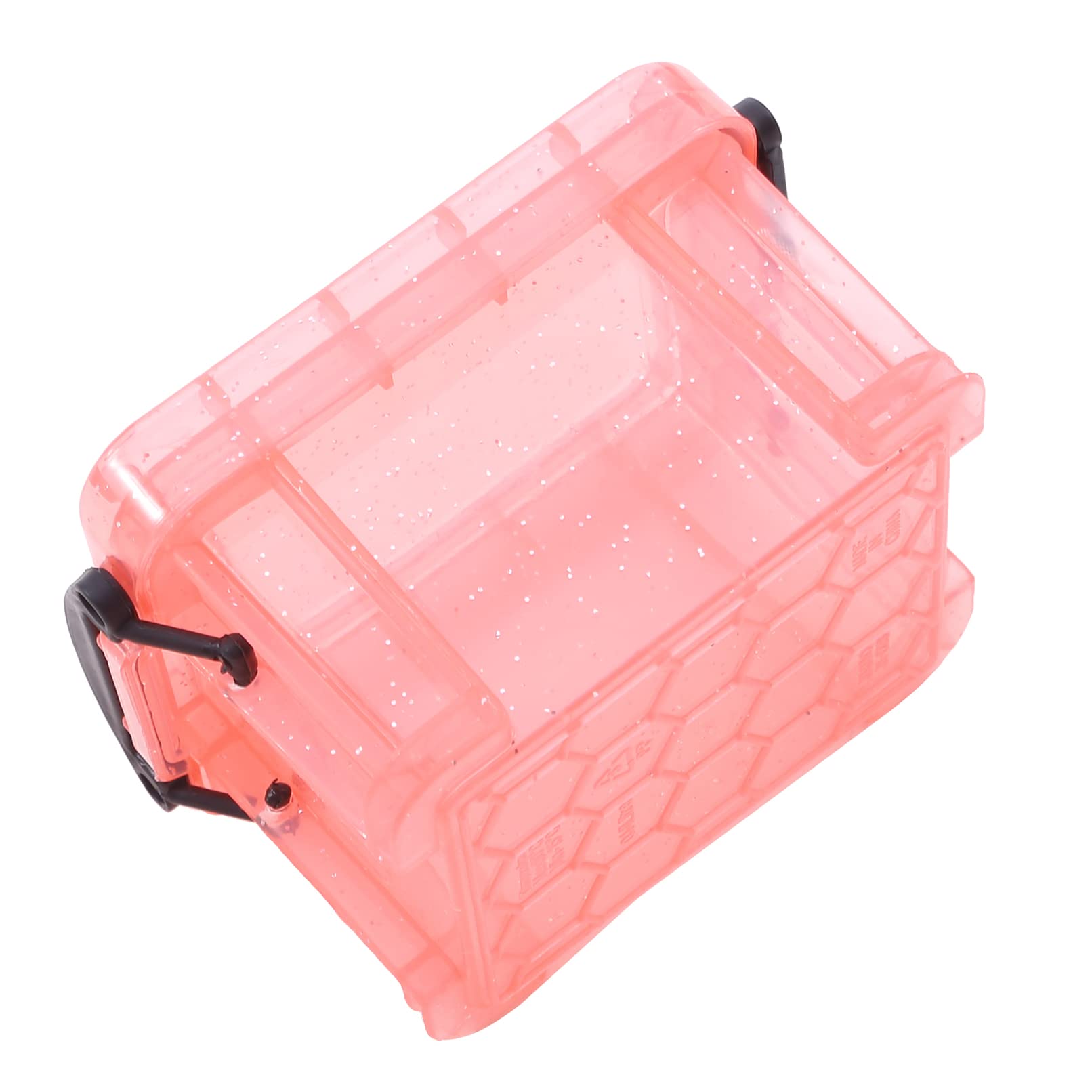 Sevenfly Family Plastic Storage Bin with Lid Medicine Box Lockable Container for Toy Desktop Jewelry Accessory Drawer Or Kitchen,pink