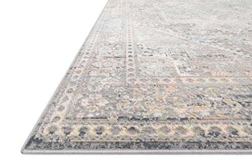 Loloi II Lucia Collection LUC-01 Grey/Sunset 9'-3" x 13'-3" Area Rug