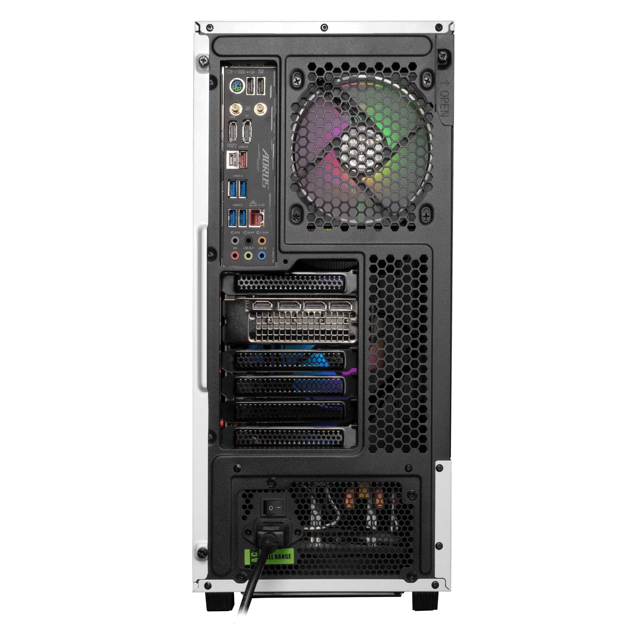 Periphio Citadel Prebuilt Gaming PC - VR Ready | GeForce RTX 3060 Ti GPU (8GB) | Intel Core i5-10400F CPU (4.3GHz Turbo) | 1TB NVMe SSD | 16GB DDR4 RAM | Gaming Desktop Computer | WiFi + BT
