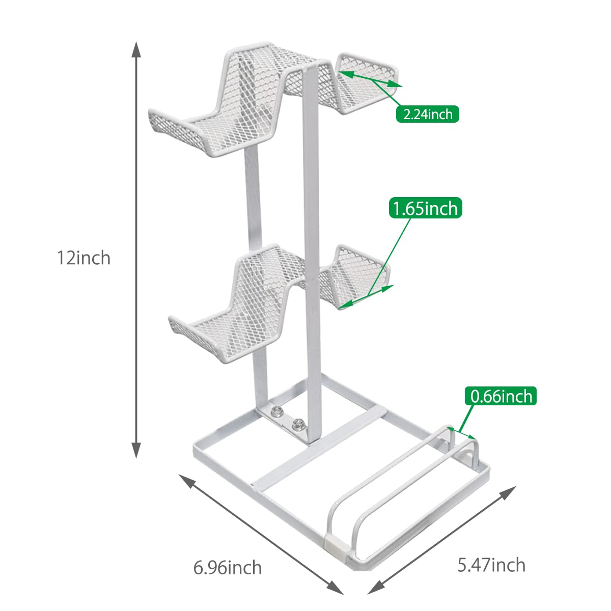 Vicosey Controller Holder 2 Tier for Desk,Headphone Holder,Game Controller Stand,Controller Stand Gaming Accessories,Not Easy to Fall(White)…