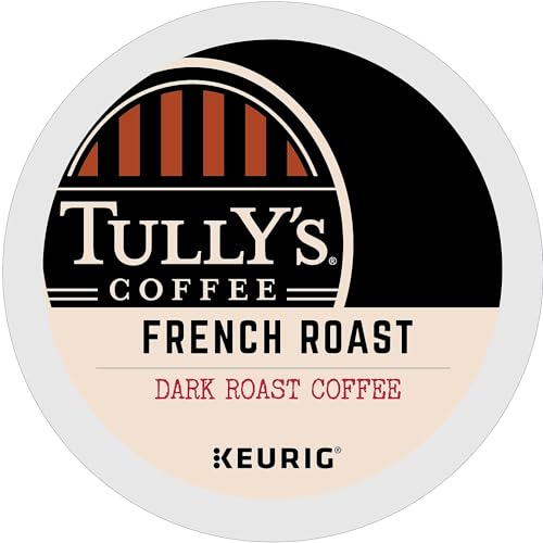 Tully's Coffee French Roast, Single-Serve Keurig K-Cup Pods, Dark Roast Coffee, 24 Count