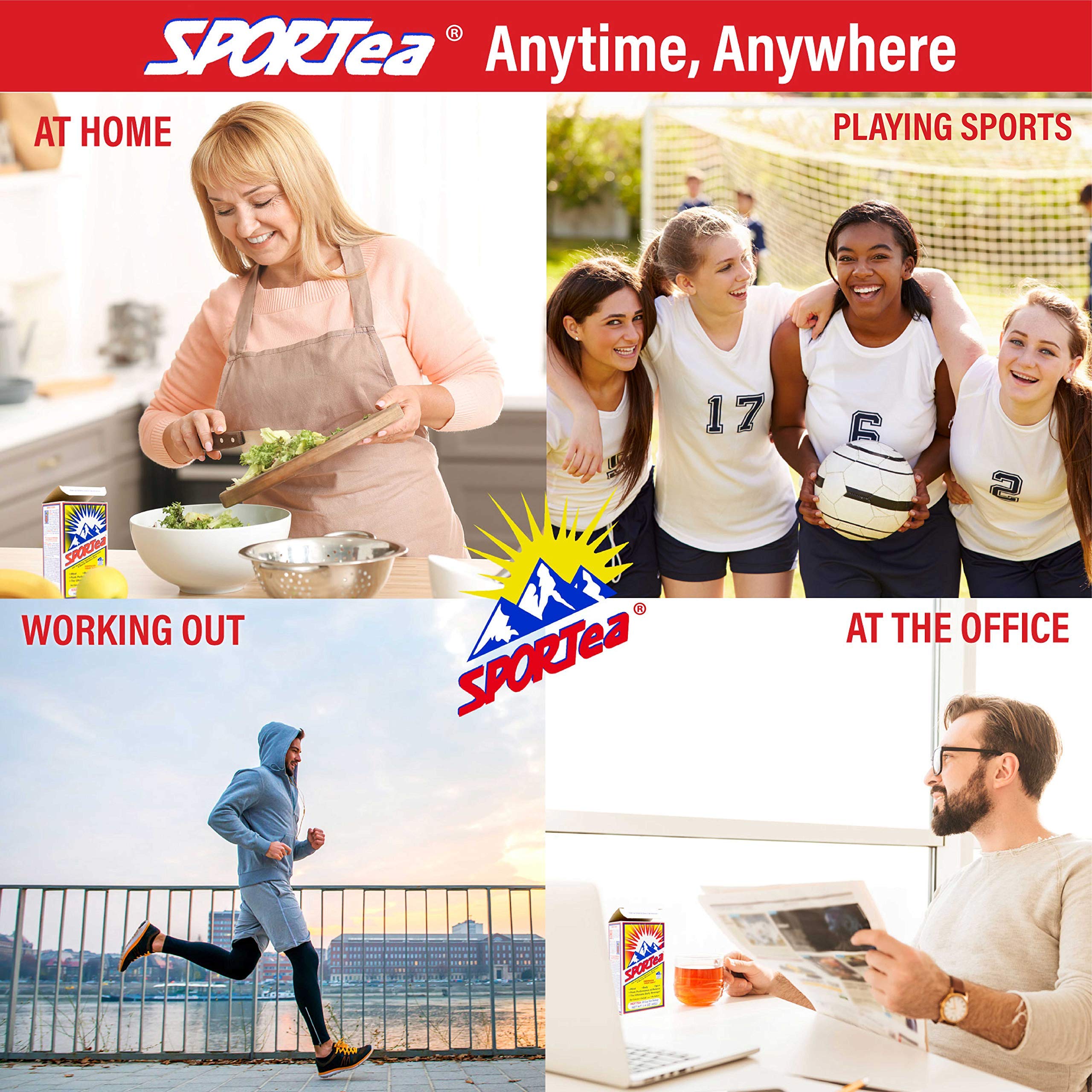 SPORTea(R) Hot: 20 Individual Tea Bags/Box Single Box