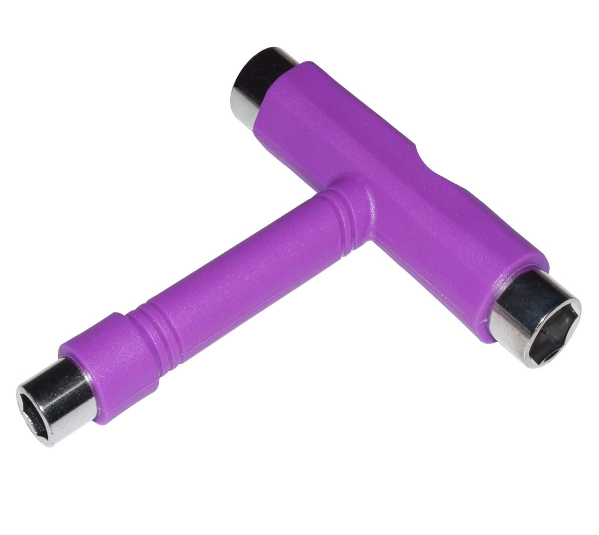 NaPlus Skateboard Tool All-in-One Mutifunctional T/Y Type Longboard Skateboarding Wrench Accessory Skate Screwdriver (Purple T)