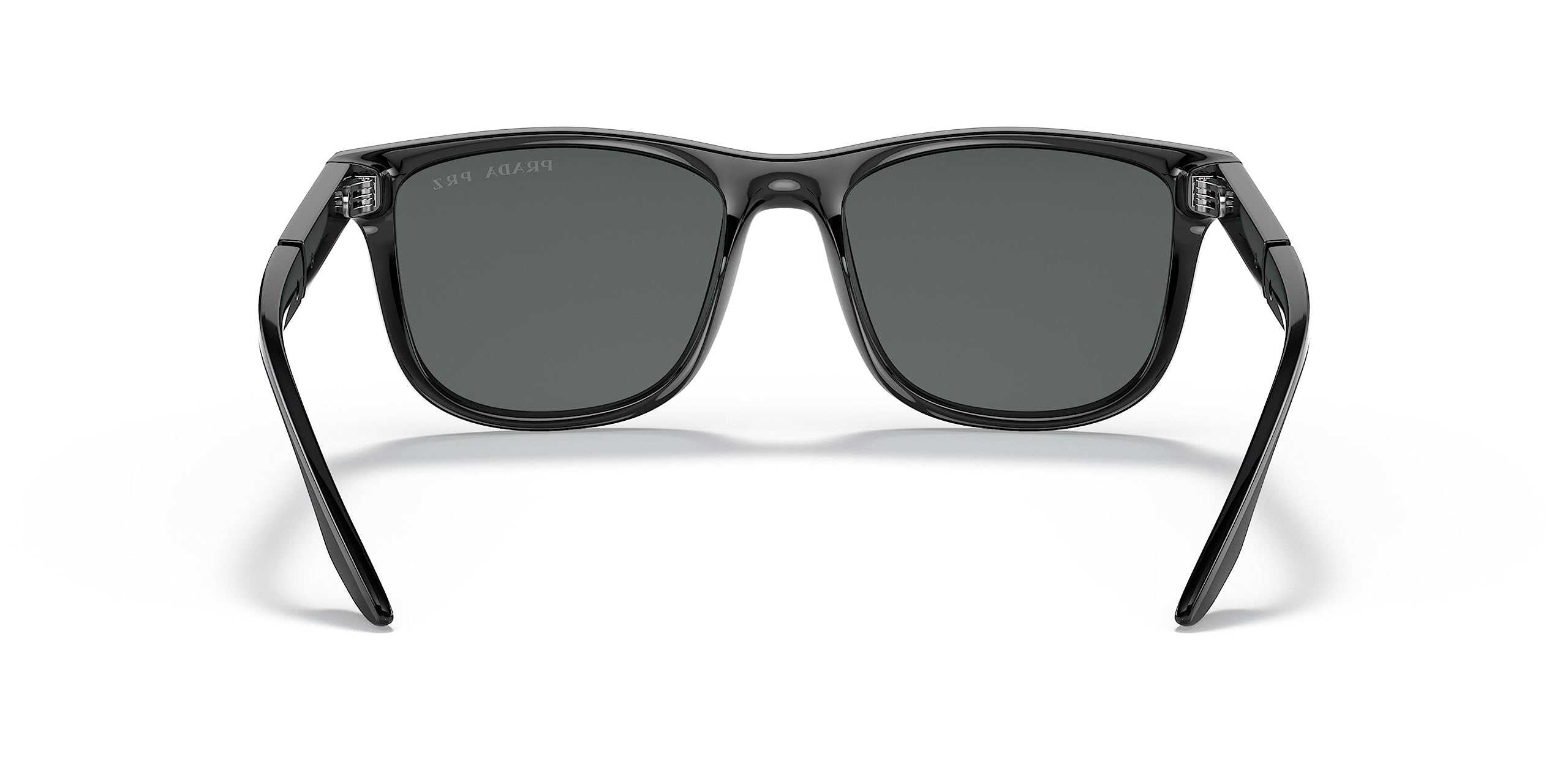 Prada PS 04XS Black Rubber/Black/Dark Grey Polarized One Size