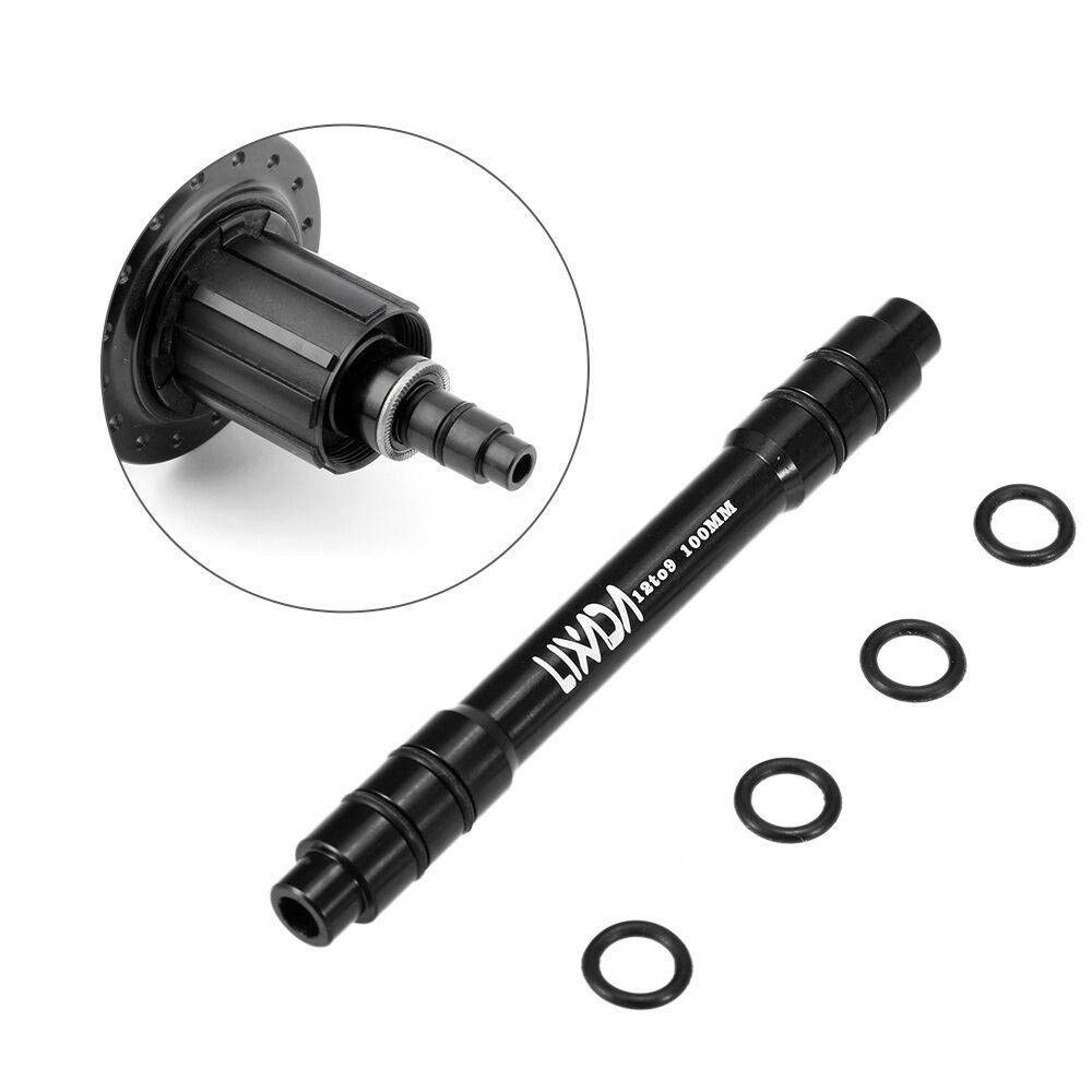 Lixada Mountain Bike Bicycle 12mm to 9mm QR Adapter Thru Axle Hub Quick Release 142mm Bicycle Front Wheel Hub Adapter