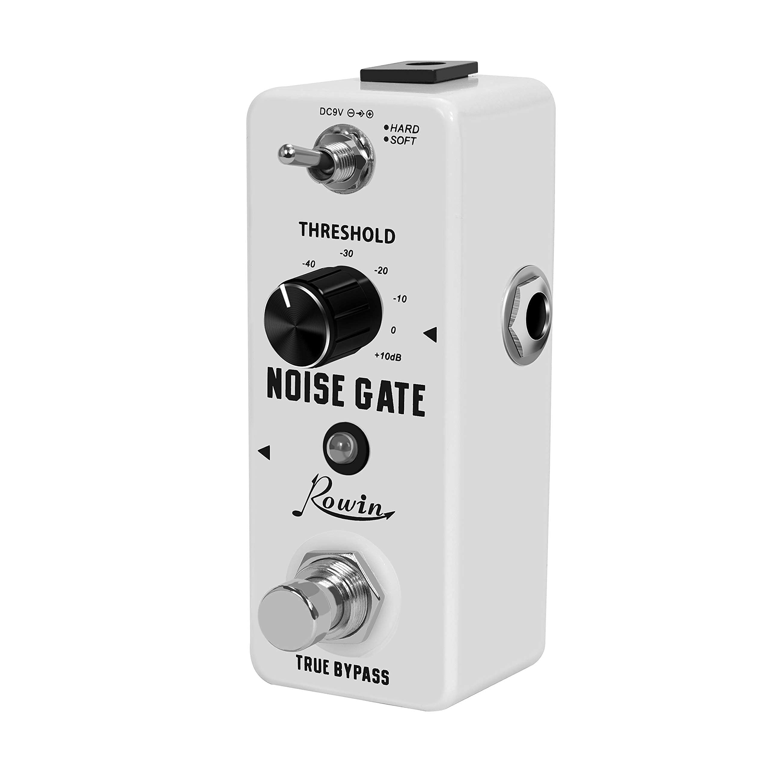 Rowin Noise Gate Guitar Pedal with 9V DC 1A Pedal Power Supply
