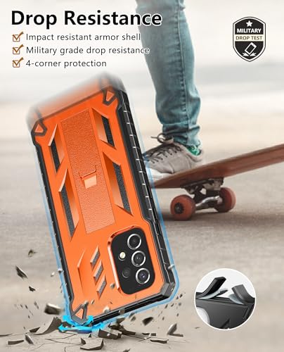 SOiOS for Samsung Galaxy A53 5G Case: Military Grade Protection Shockproof Phone Cover with Kickstand & Rugged TPU Shell | Matte Textured Durable Drop Proof Protective Case