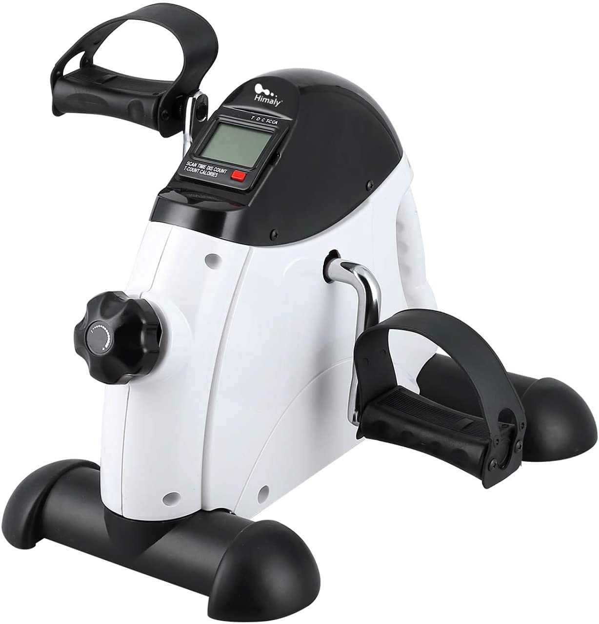 Mini Exercise Bike, Under Desk Bike, Arm & Leg Peddler Machine with LCD Screen Display, Portable Cycle
