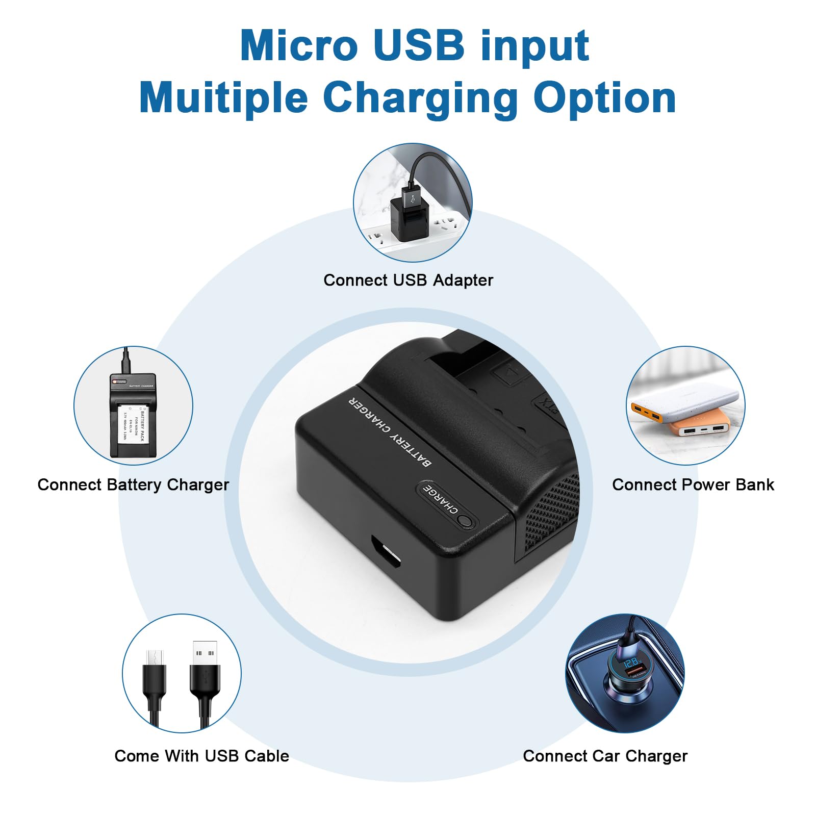 Mliepow 2 Pack EN-EL19 Battery (900 mAh) and USB Charger Compatible with Nikon A100, Coolpix S33,S100 S2800 S3200 S3300 S3500 S3600 S4100 S4200 S4300 S5200 S5300 S6500 S6600 S6800 S6900 S7000 Camera