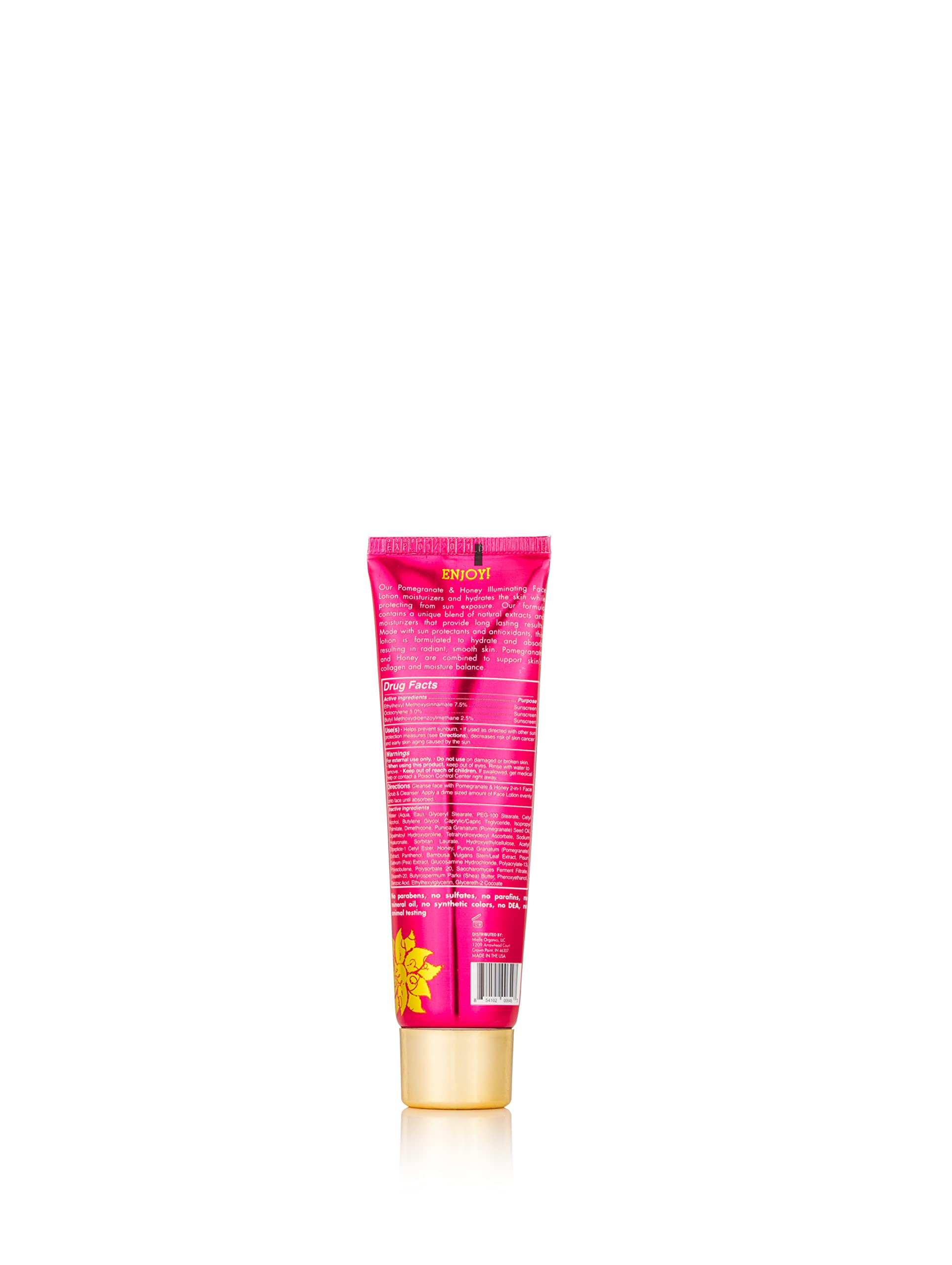 Mielle Organics Pomegranate & Honey Illuminating Face Lotion w/SPF 15, 2 Ounces
