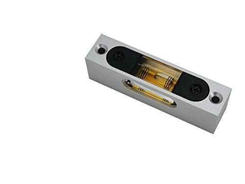 umei High Precision Aluminum level alloy with luminous horizontal bubble, horizontal position can be seen on 3 sides, 90x25x21mm(With magnet)