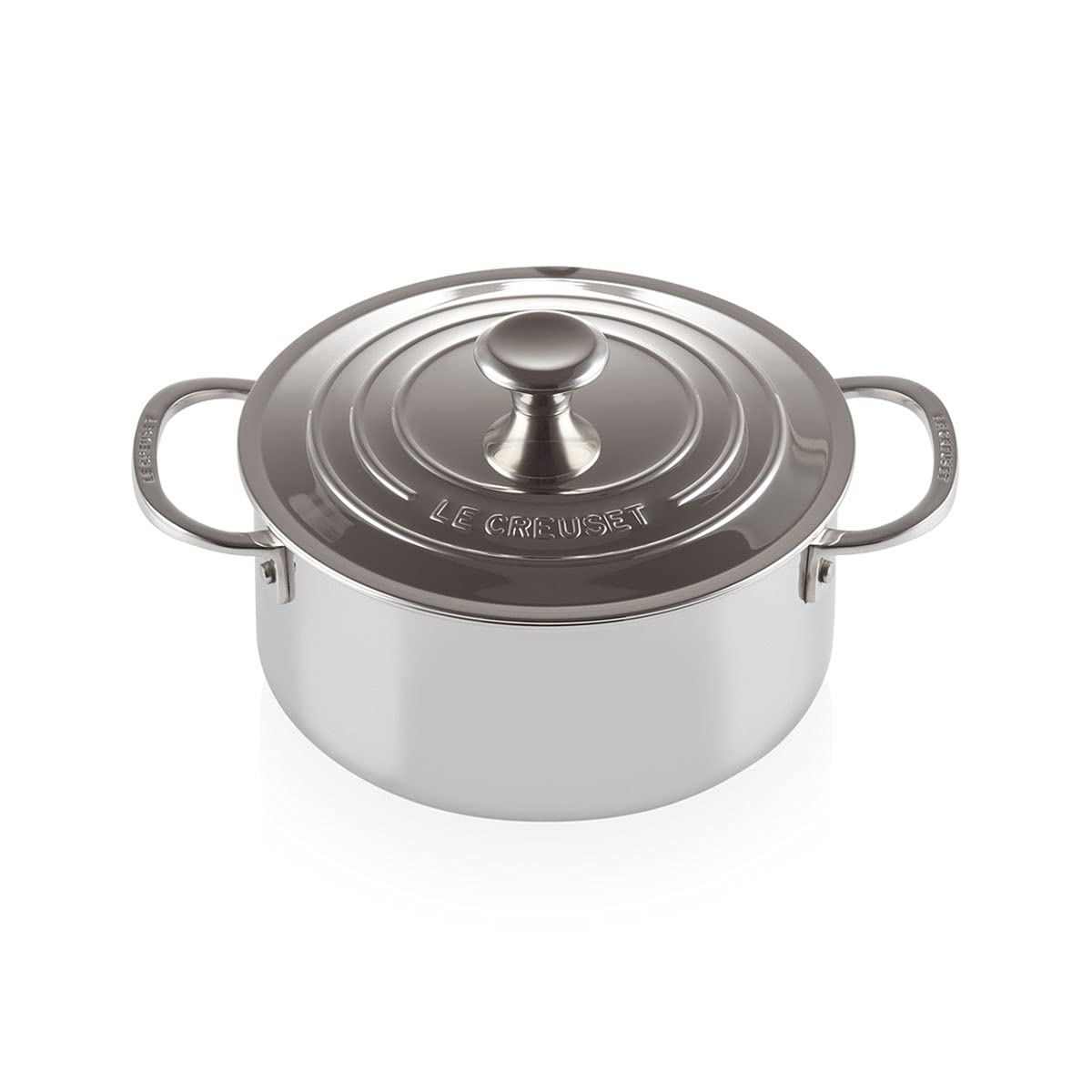 Le Creuset Tri-Ply Stainless Steel Shallow Casserole, 5.5 qt.