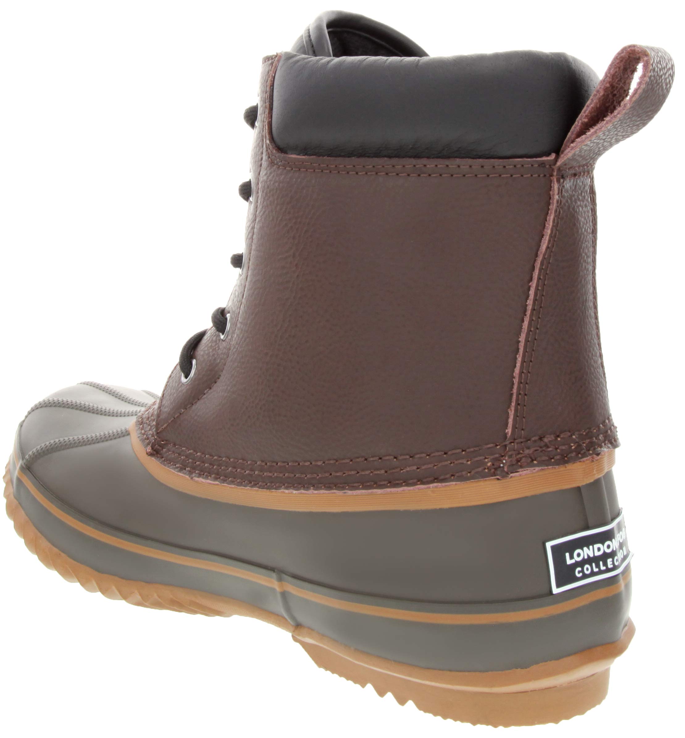 LONDON FOG Mens Ashford Waterproof and Insulated Duck Boot Cognac 11 M US