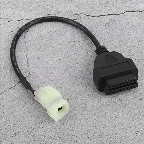 Motorcycle Diagnostic Cable, OBD2 to 4 Pin Diagnostic Adapter Cable Motorcycle Fault Detection Parts Fit for Motorbikes or Similar
