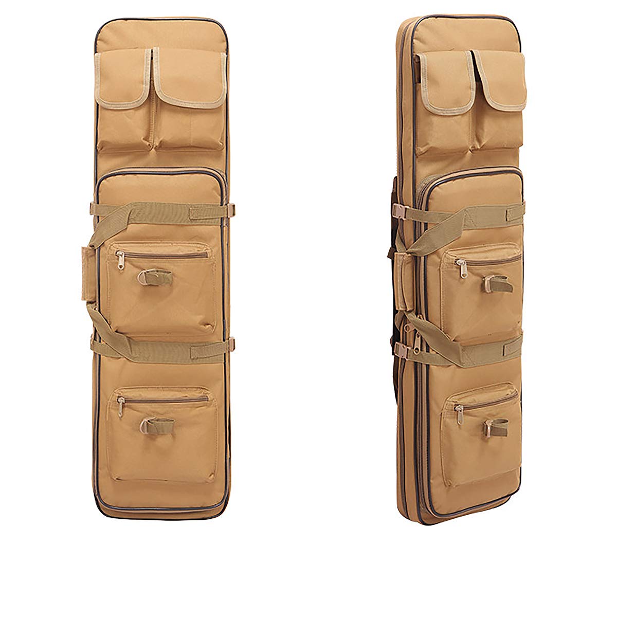 NAWAN Gun Bag Airsoft Storage Bag Backpack Rifle Box Handbag Tactical Rifle Box(Khaki,37.4 Inch)