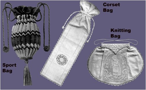 Mary Fitch #9 - WWI Era Purses & Bags in Crochet & Tatting c.1917