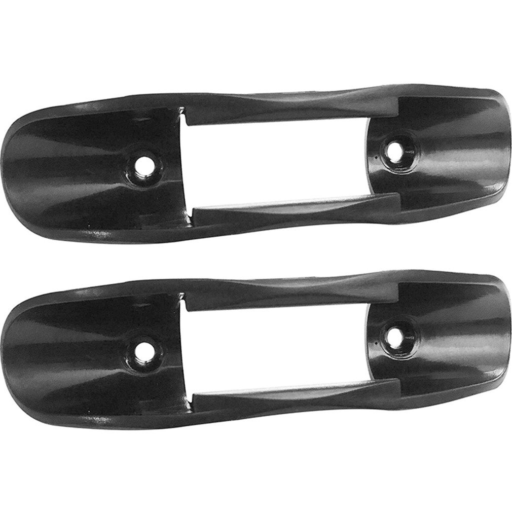 Mexidi Kayak Paddle Holder Clips Deck Mounted Universal Kayak Paddle Clip with Hardware& Fishing Net Clip, Black (2 Packs)
