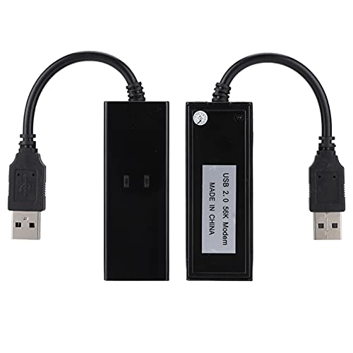 USB2.0 56K External Dial Up Fax Data Modem, V.92 Voice Fax Data Modem Dongle Adapter, for Windows 98, for Win SE, for Win 2000, for Win XP, for Win Vista, for Win 7