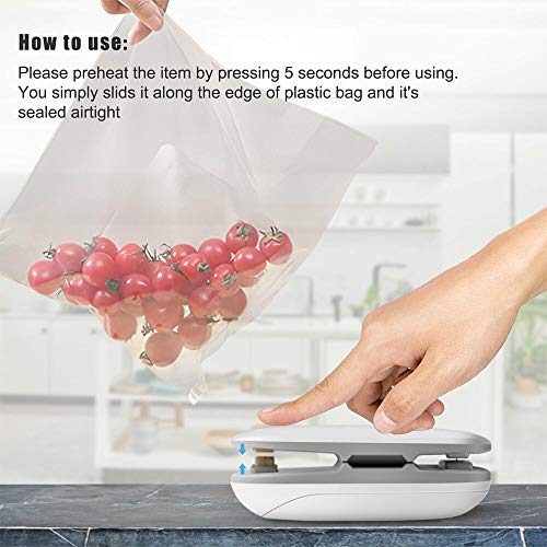 Portable Mini Plastic Heat Sealer Sealing Machine Impulse Handheld Food Poly Bag