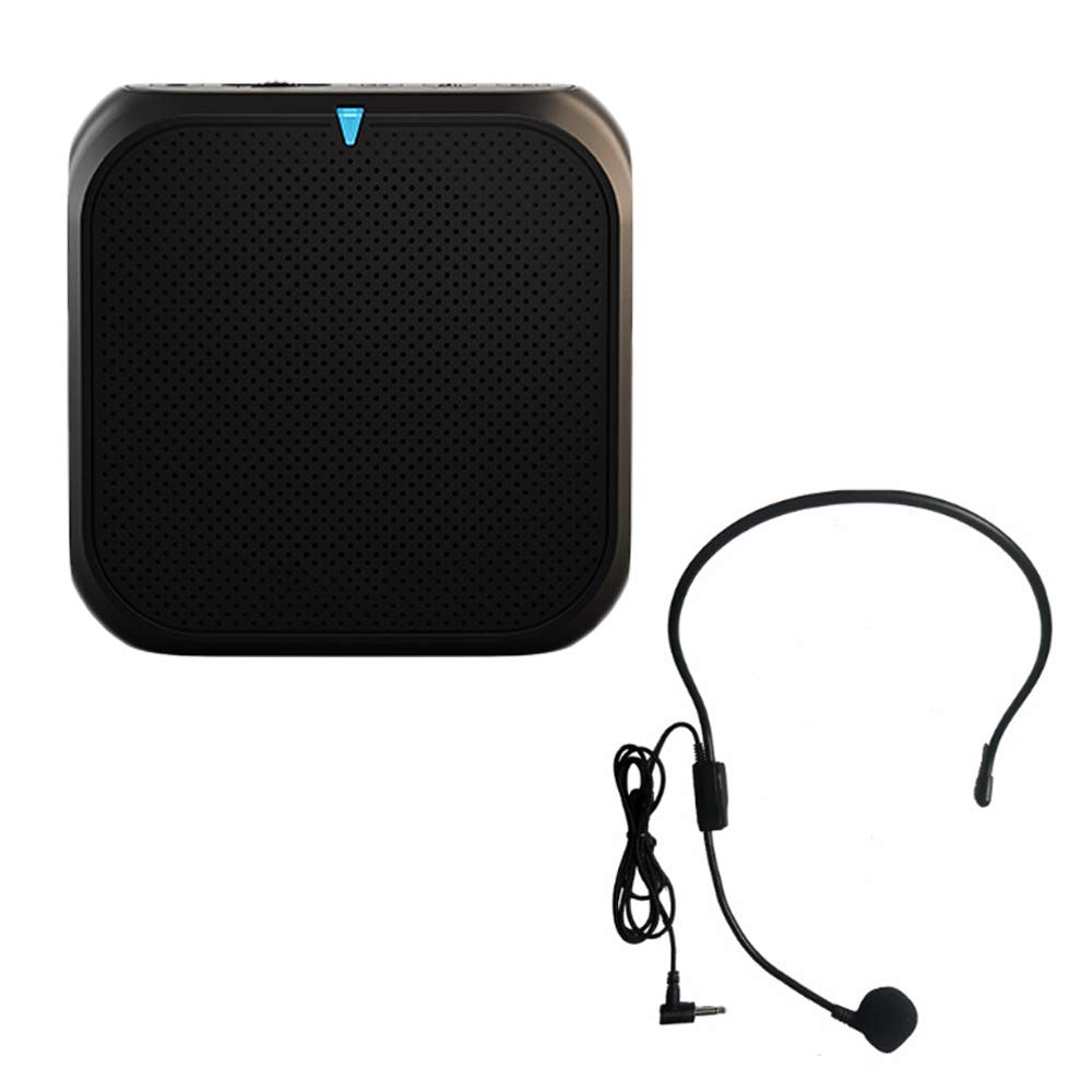 Portable Rechargeable Mini Voice Amplifier with Wired Microphone Headset and Waistband, Classroom Microphone and Speaker for Teachers, Singing, Coaches, Training, Presentation, Tour Guide
