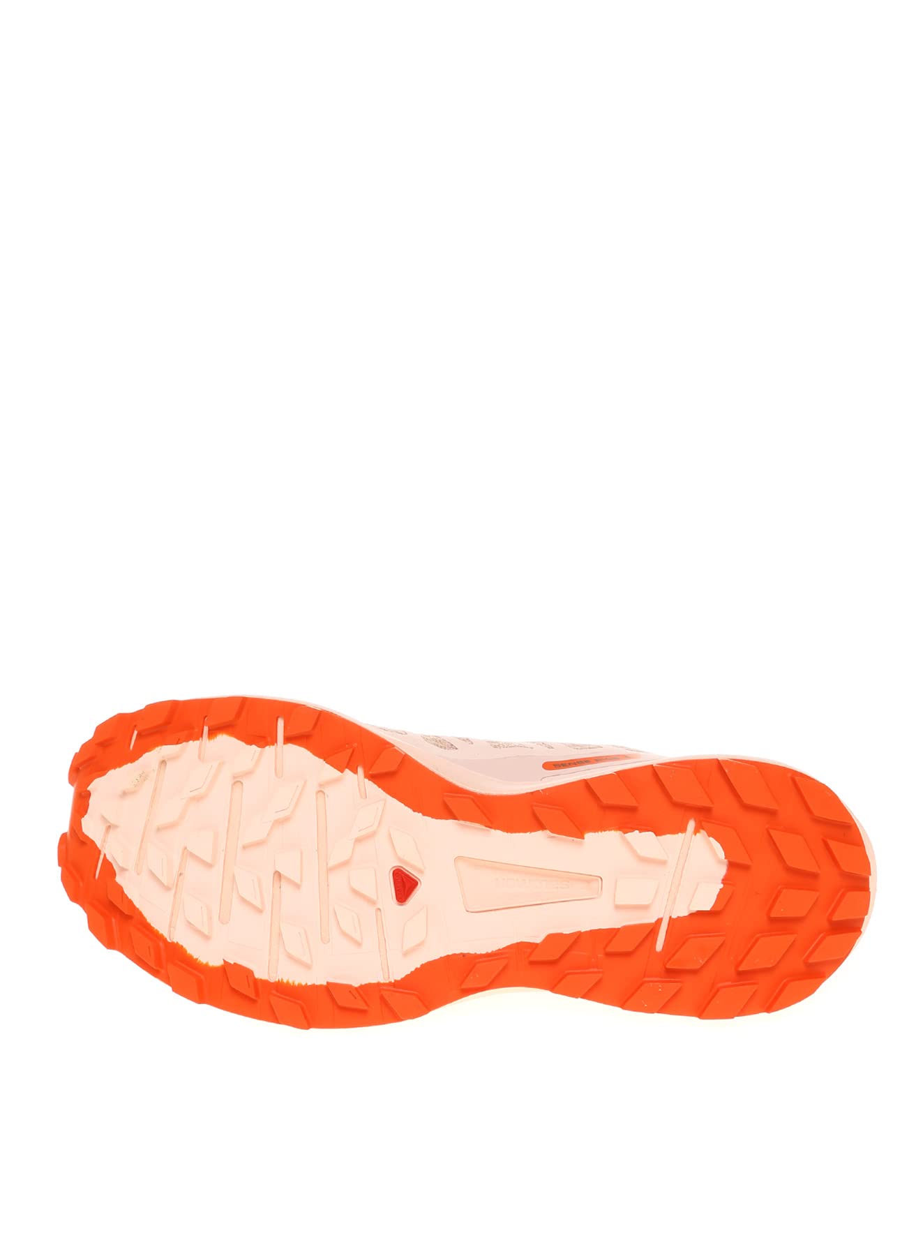 Salomon Sense Ride 4 Running Shoes for Women Trail, Sirocco/Peachy Keen/Red Orange, 7.5
