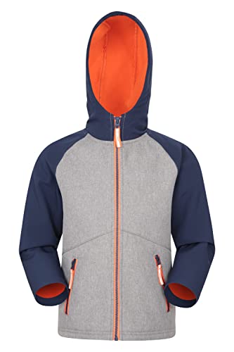 Mountain Warehouse Kids Water Resistant Softshell Jacket -Lightweight Blue 11-12 Years