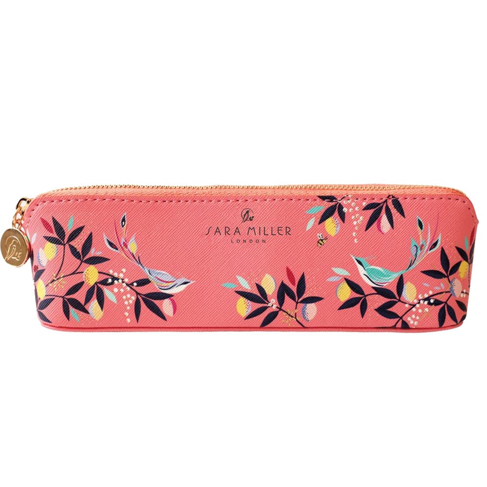 Portico Designs Ltd Sara Miller Coral Orchard Birds Slim Pencil Case