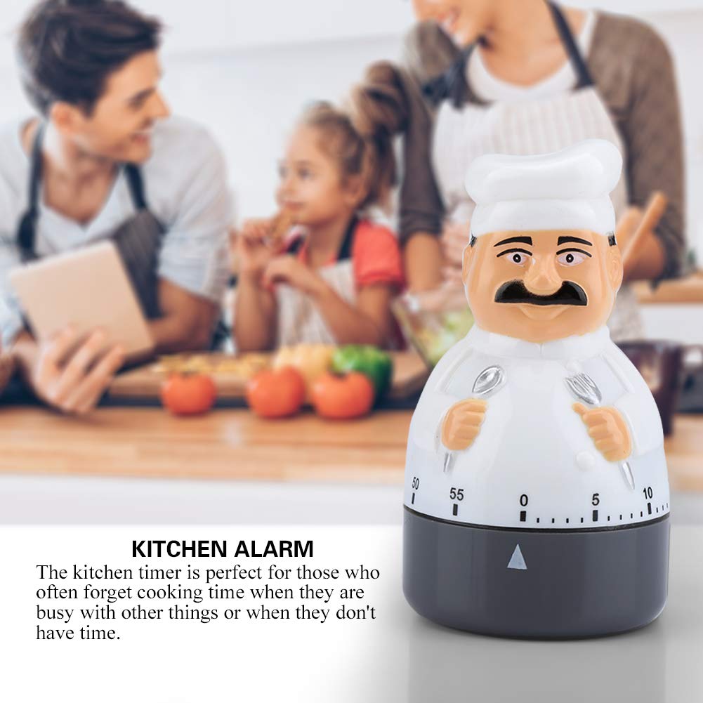 Timer - Chef Timer Dial Kitchen Timer Cooking Alarm Analogue Clock Bell For Chef Tool