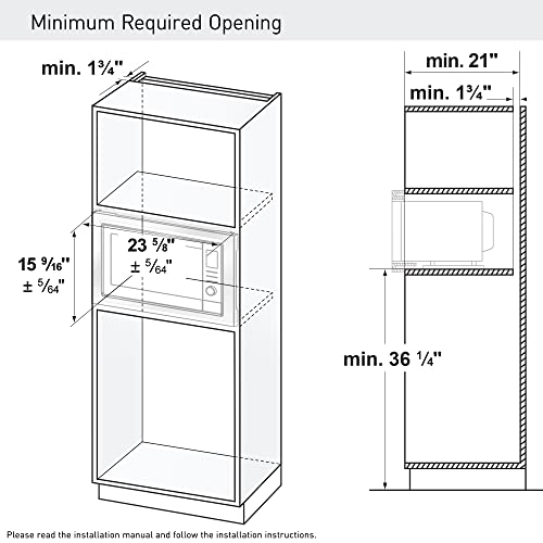 Panasonic 24-inch Microwave Trim Kit, Stainless Steel, for use with 1.2 cu ft NN-CD87KS Panasonic Microwave Oven β NN-TK81KCS