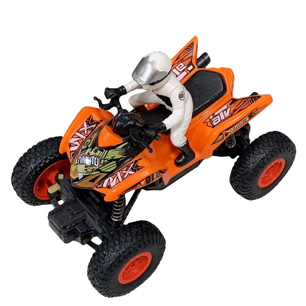 Weojeviy Remote Control Car Cool Kids Children Motorcycle Toy Remote Control Plastic Beach Motorbike (Orange)