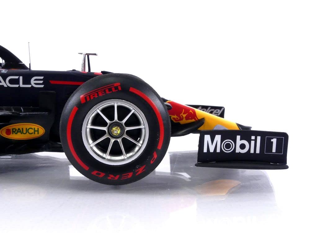 Minichamps 110211433 1:18 Red Bull Racing Honda RB16B-Max Verstappen-Winner Dutch GP 2021 Collectible Miniature Car, Multicoloured