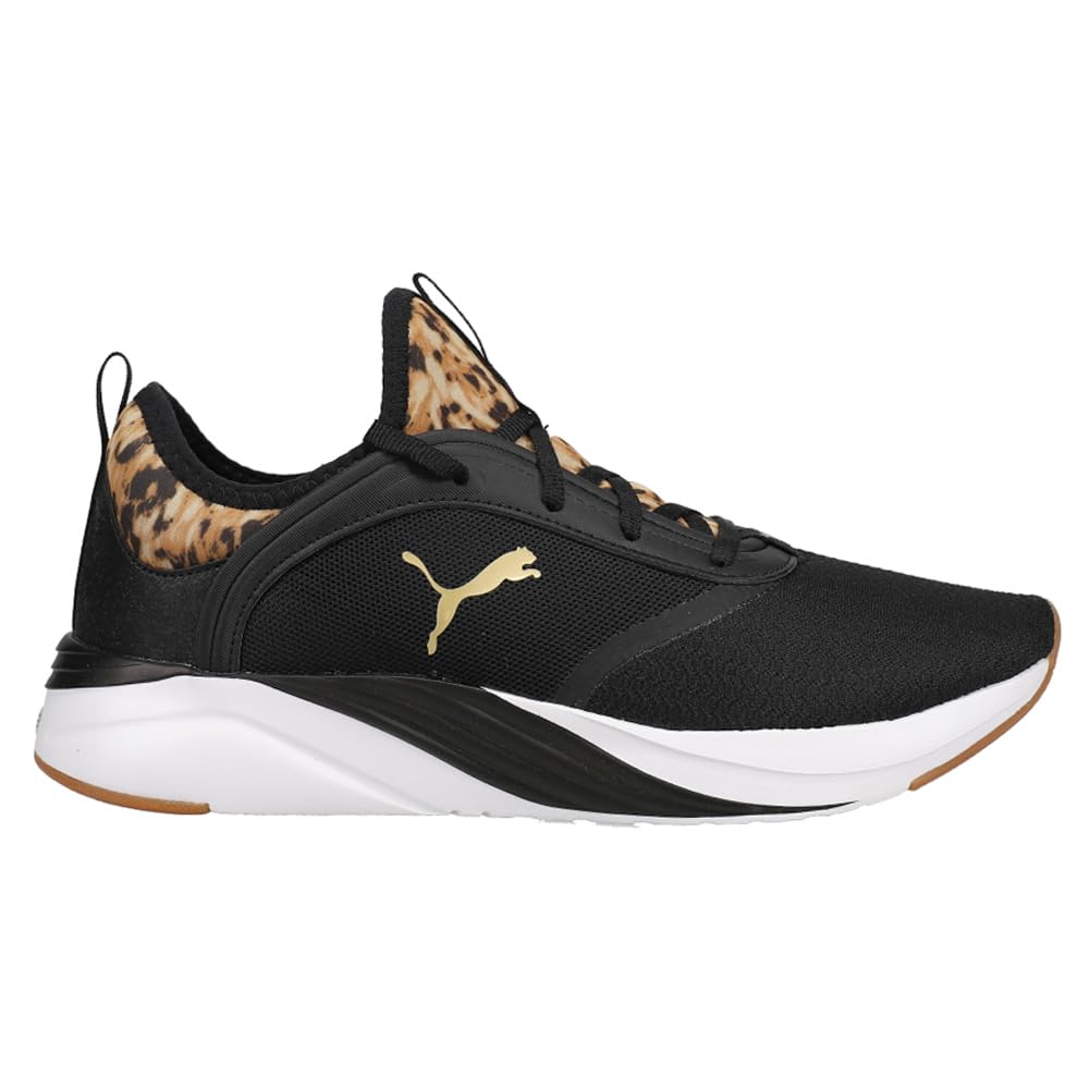 PUMA Womens Softride Ruby Safari Glam Running Sneakers Shoes - Black - Size 6 M