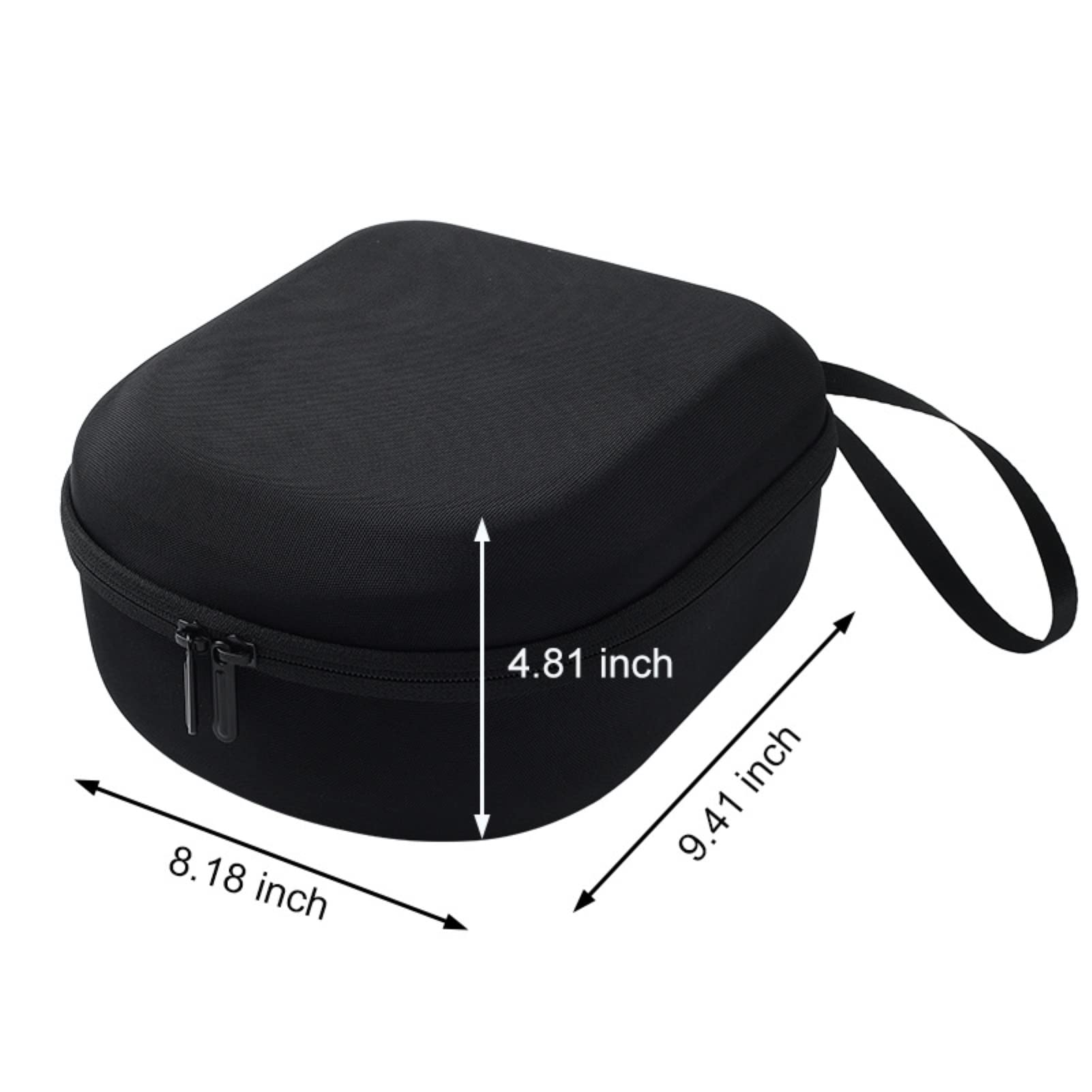 schicj133mm Lightweight Drop-Proof EVA Stockpile Bag Protection Container for Oculus Quest 2 Black