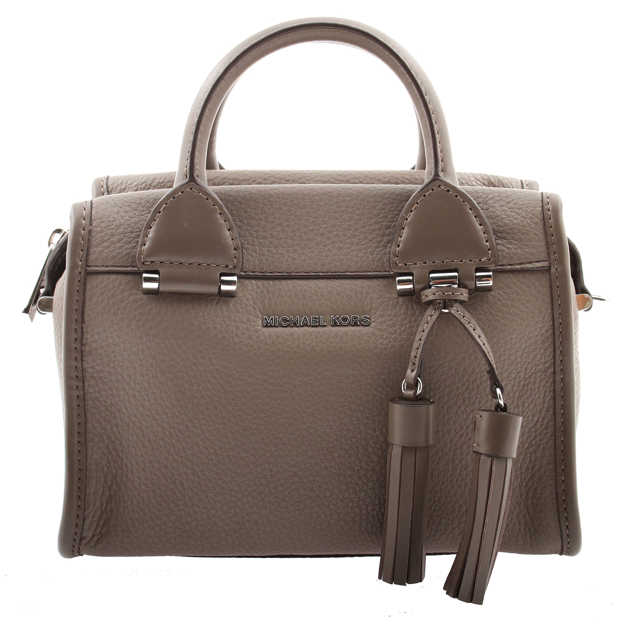 Michael Kors Geneva Large Leather Satchel, 30F6STXS1L (Cinder)