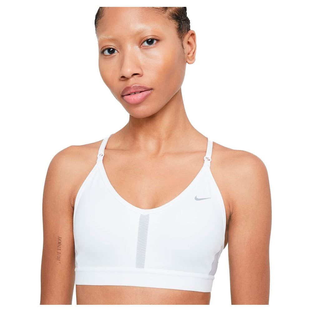 Nike Indy Bra V-Neck White/Grey Fog/Particle Grey SM