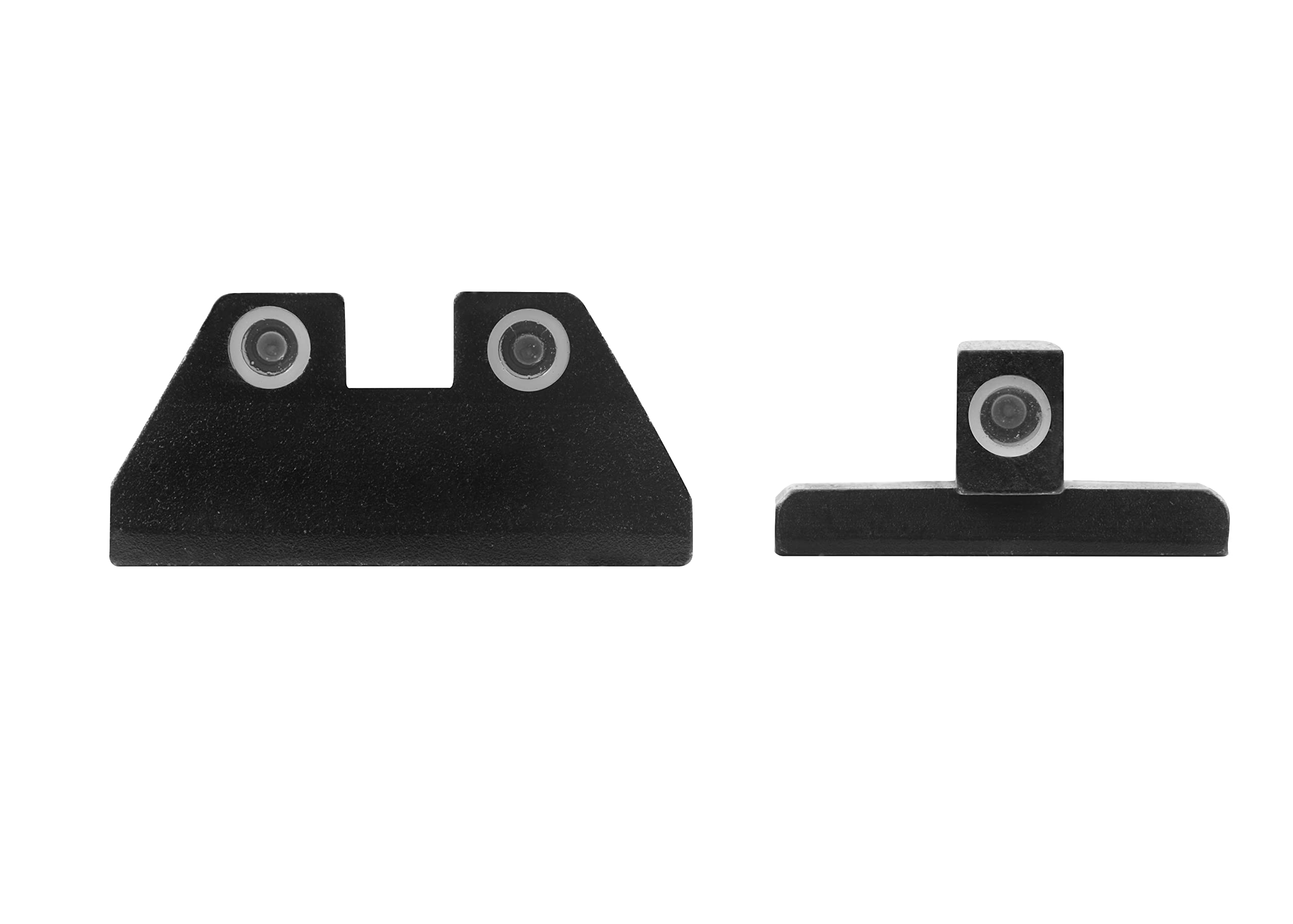 Mepro Tru-Dot tritium Night Sights Compatible with H&K USP Full Size Tactical Expert Model Yellow Orange dots Glow on Sight self Illuminated Meprolight Fixed Metal Sights